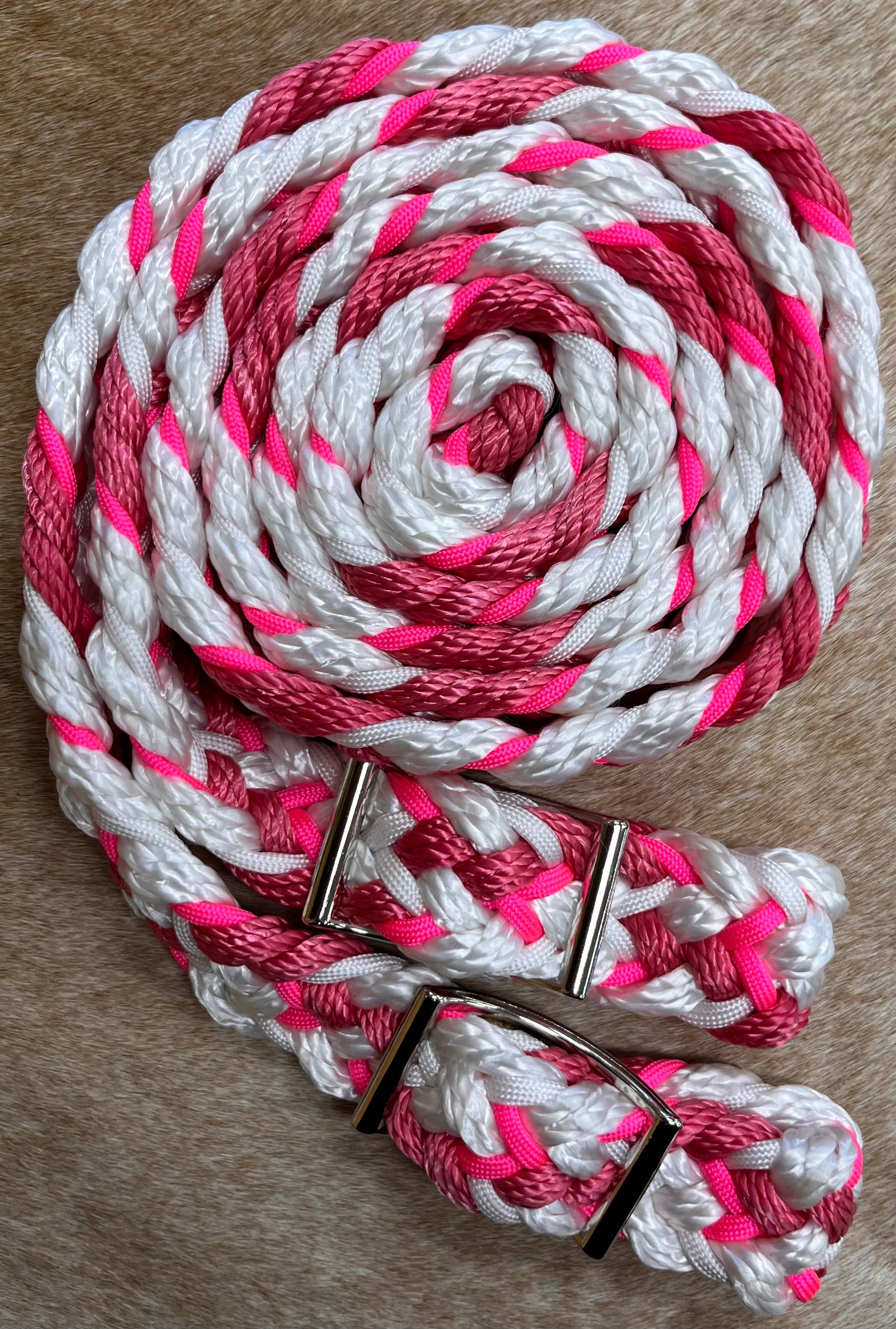 Gale Beebe 9 Plait Flat Braided Barrel Reins – Triple R Tack